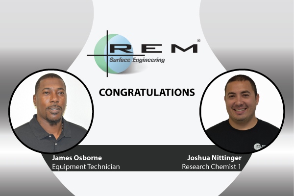 REM Surface Engineering Congratulates James Osborne and Josh Nittinger ...