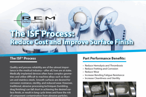 The ISF Process: Reduce Cost and Improve Surface Finish | REM Surface Engineering